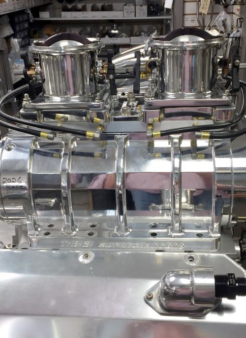 Dual 2030-39 Enderle Throttle bodies complete with lines, nozzles, for ...