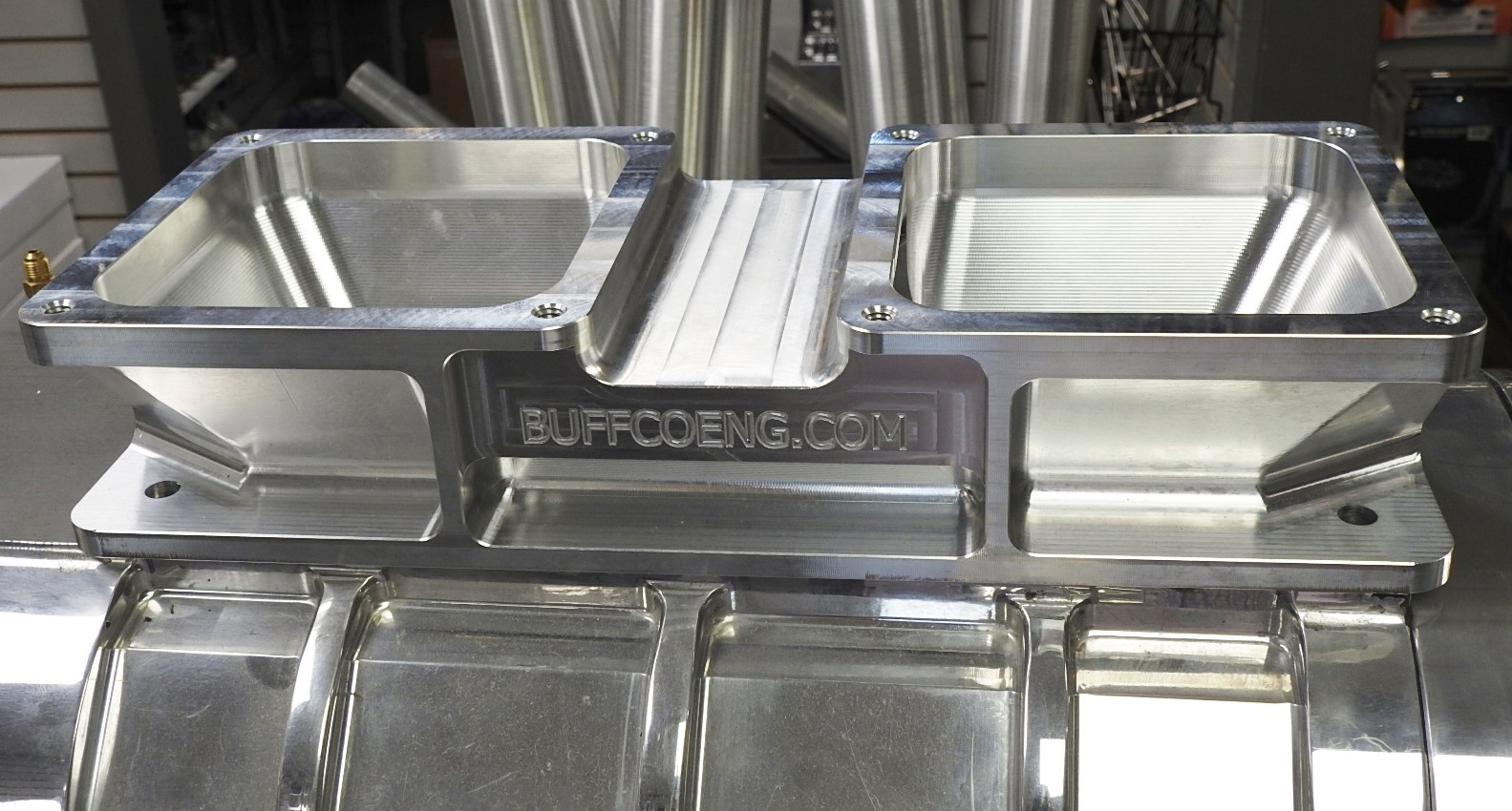 BUFFCO HI FLOW RAM DUAL Carb 4500 Dominator Riser All Billet