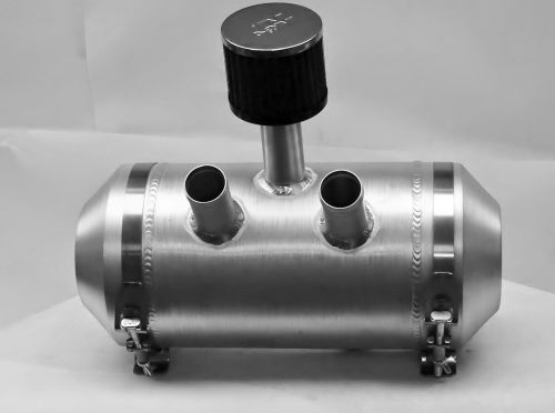 Breather Tank - Puke Tank for Valve Cover Breathers has 1-1/4" Tubes