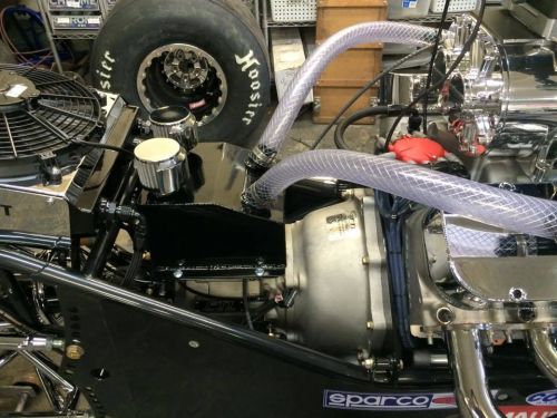 Tank - Breather PUKE Tank, W/Filters, W/Baffles Powder Coated Black