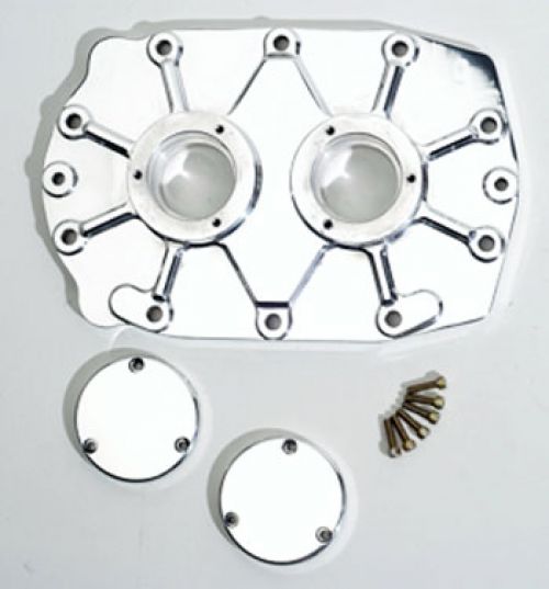 TBS-1166 Rear Plate - Rear Cover The Blower Shop Billet Rear Bearing Plate