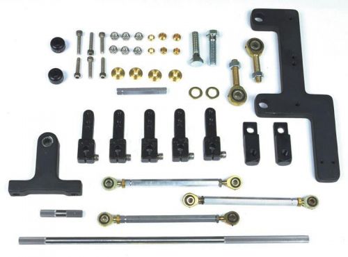 76-107-U Linkage Kit Dual Carbs Sidesaddle on Blower 4150- 4500 6-71 8 ...