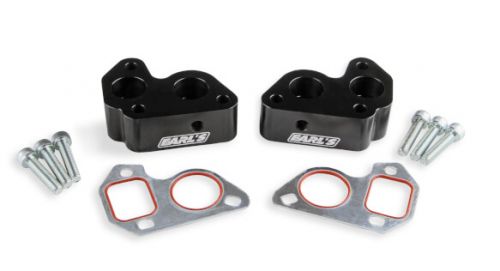LS0022 Earl's Remote Mount Electric Water Pump Block Adapters GM- LS ...