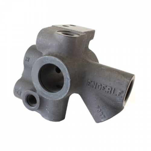 4017 ENDERLE K VALVE HOUSING ONLY CAST W 1-1/8" DIA SPOOL HOLE NITRO ...