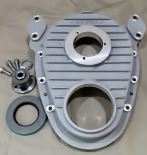 5001 Enderle Small Block Chevy Timing Cover w Spud & Gasket-Seal kit