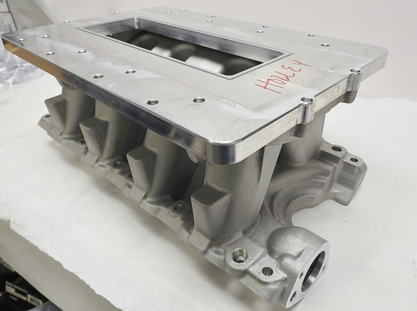 300-243 Blower manifold 300-243 Holley 351W Ford w Supercharger Adapter ...