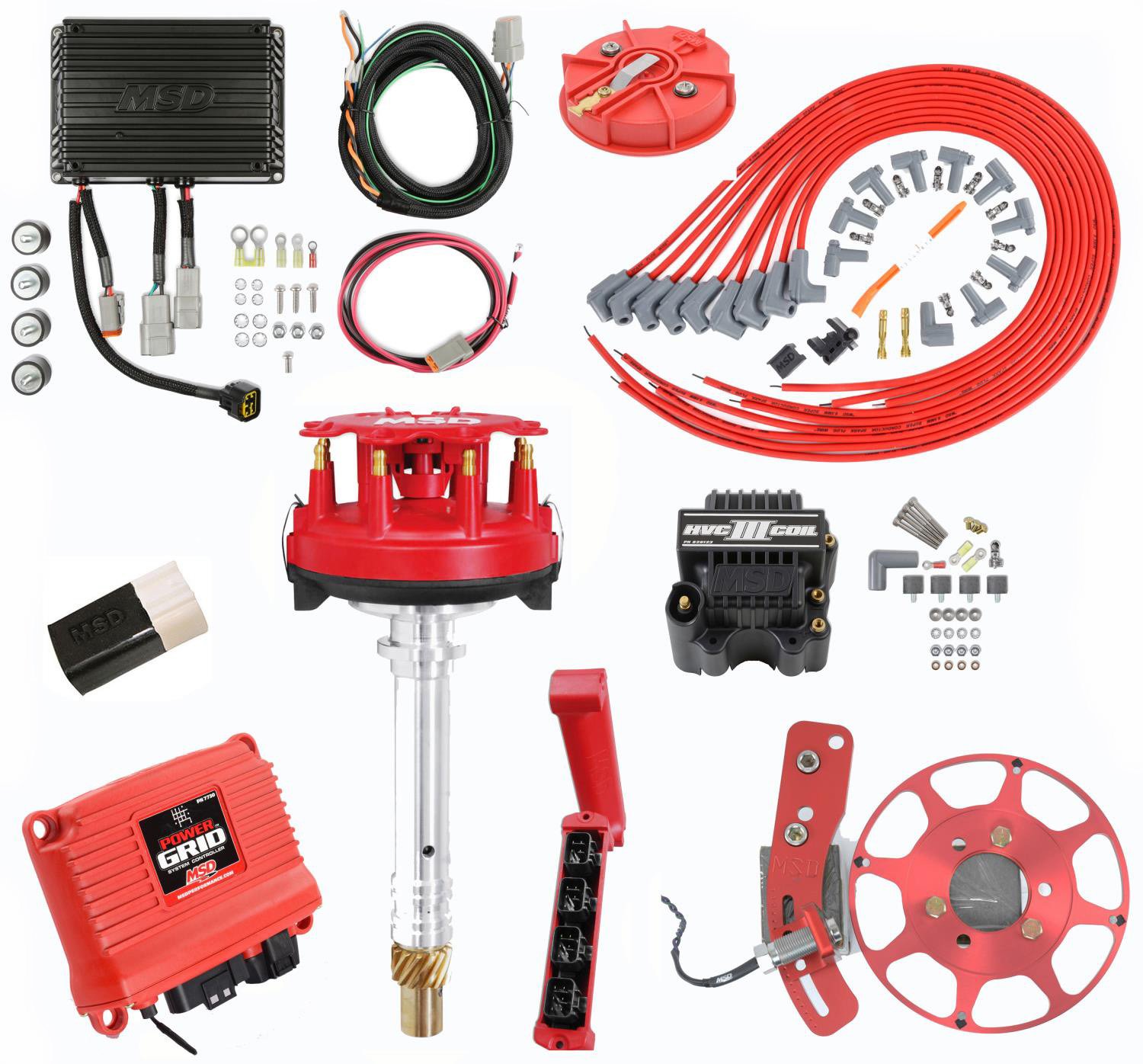 MSD Ignition BB Chevy PRO 600 1-Channel Ignition Box Kit Crank Trigger Kit