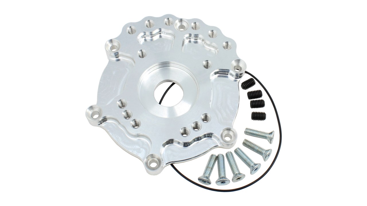 300205-0027 Adapter Cover RCD SB Chevy -SB Ford-LS Barnes Oil Pump