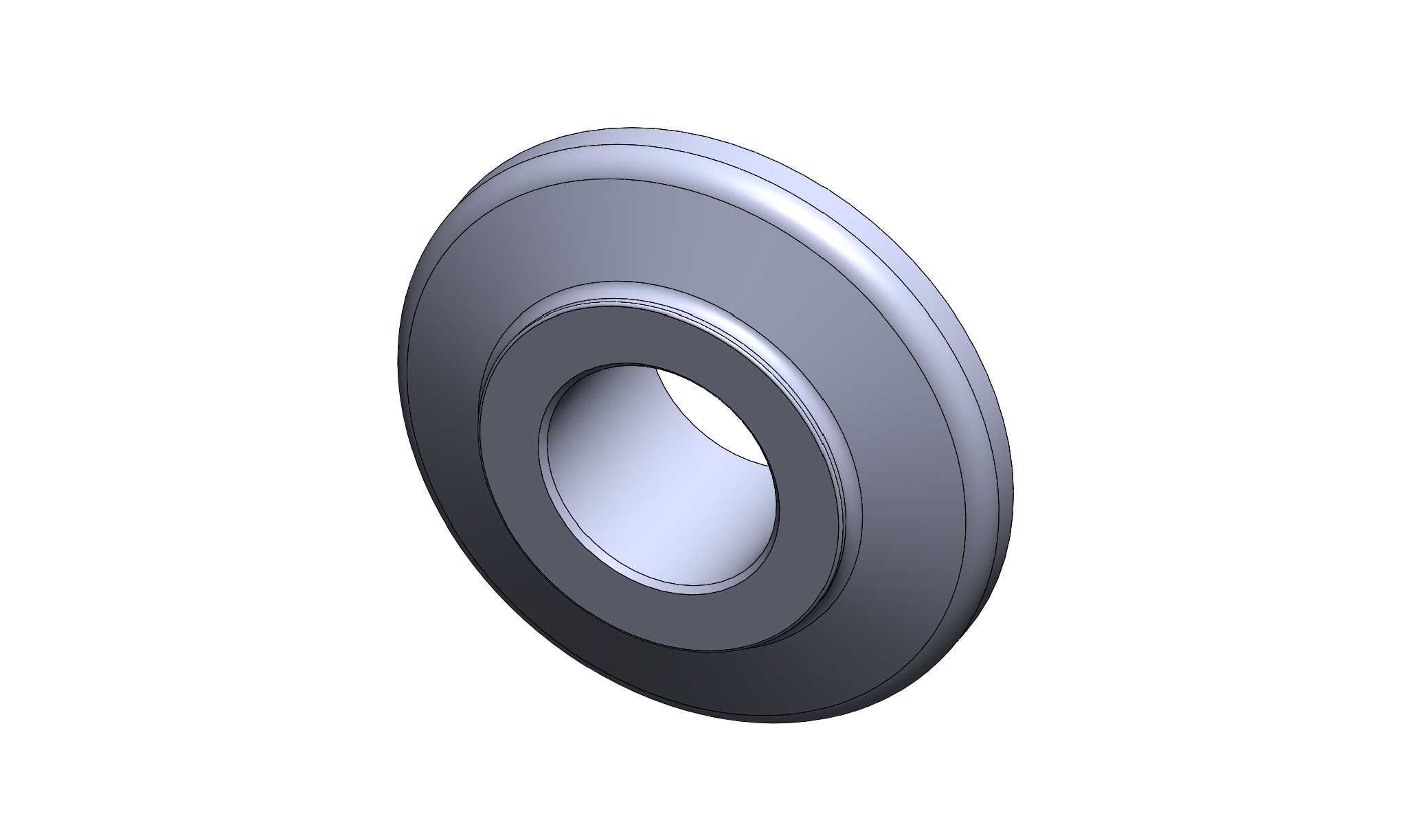 RCD 352512-05 3/4" Outboard Idler spacer - Locator Washer Billet