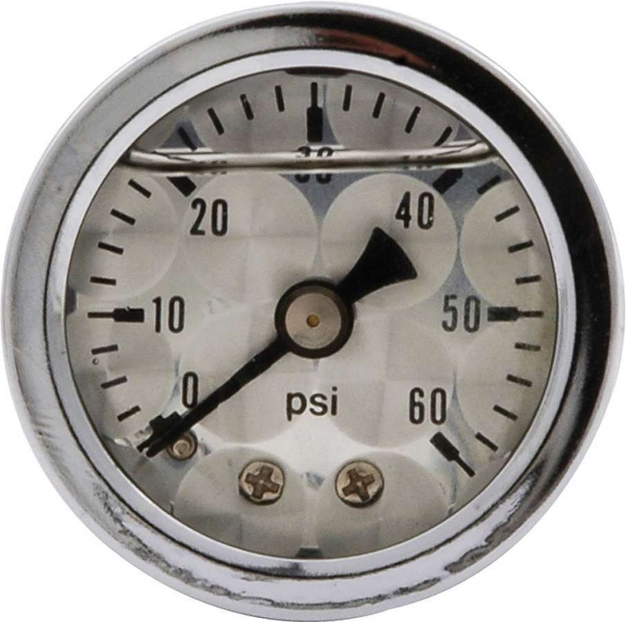 80224 Blower Boost Gauge 0-60 lbs 1-1/2" Dia - Liquid Filled
