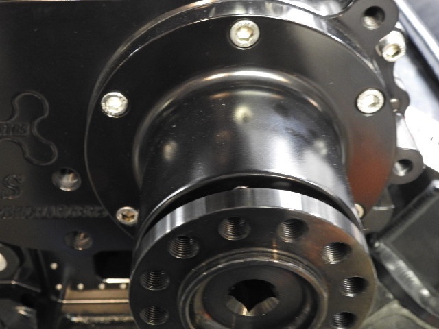 TBS-4001 Snout - 3.90" BLACK Billet Blower Snout with Coupler 6 Bolt 3. ...