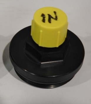 AD-FIL- REPLACEMENT INLET CAP FOR ALKYDIGGER BLACK 2" DIA FUEL FILTERS