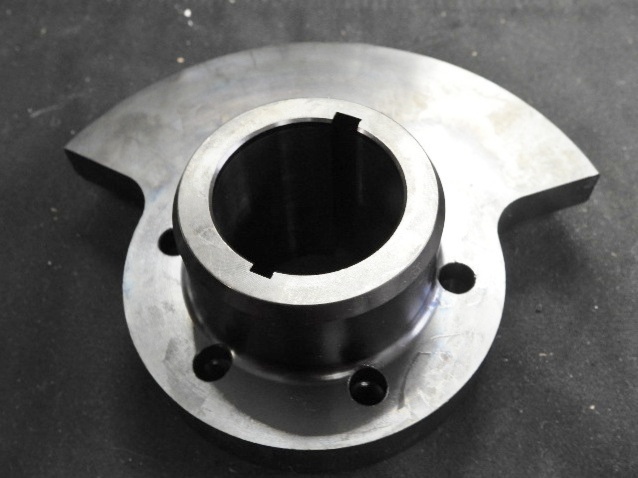 BLOWER HUB EXTERNAL BALANCED BB CHEVY - WITH TWO 1/4" + 3/16" KEYWAYS