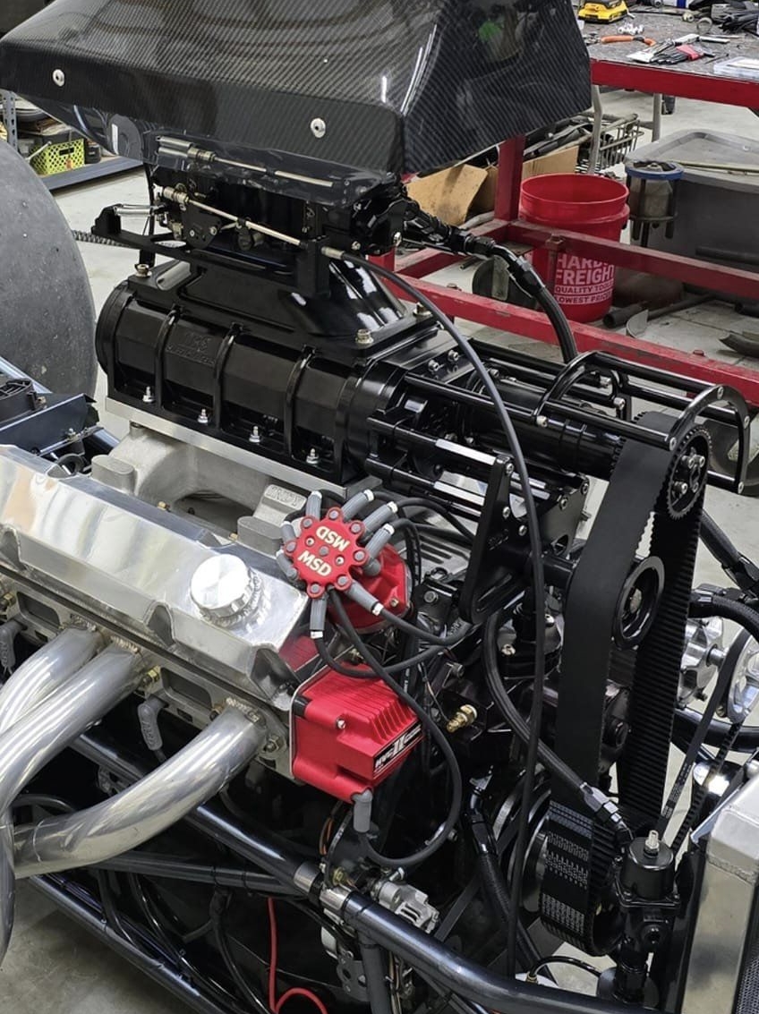 TBS-3121-MP Polished 250 Blower 2 Lobe- 8mm BB MOPAR 383-440 Blower Package