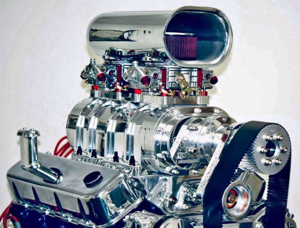 MoPar 361-383-400-440-413 Wedge Engine Billet 6-71 -71 Complete w CARBS