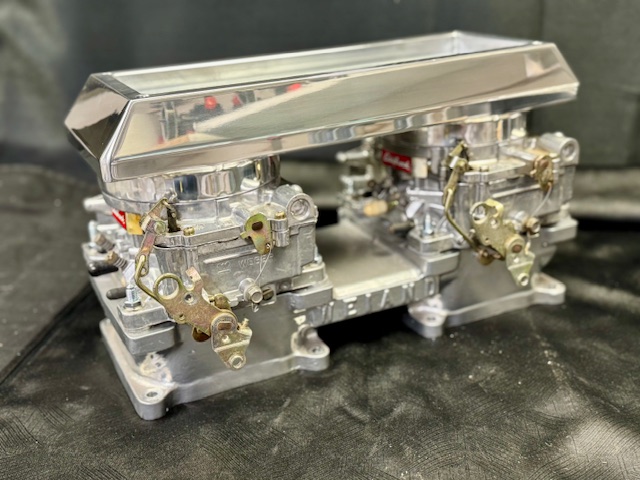 HATCARB DUAL 4150 Adapter For Enderle Injector Hat. Mount Carbs Inline ...