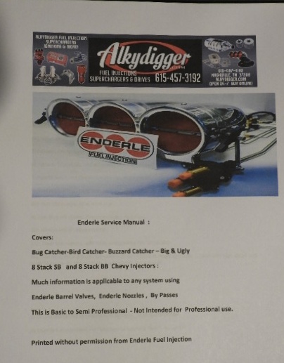 SERVICE MANUAL - ENDERLE HAT & STACK INJECTIONS BLOWN & UNBLOWN MFI ...